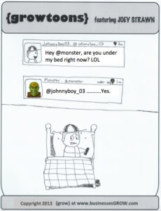 Trick or Tweet. A {growtoon}.