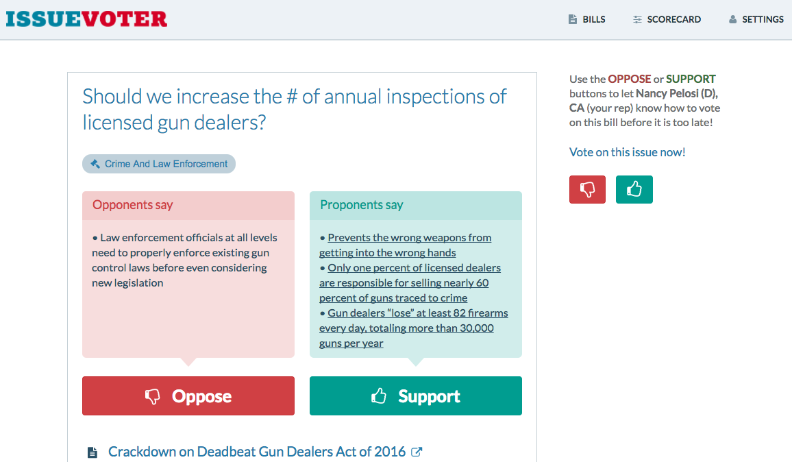 We have a new government. IssueVoter can help you make sure they’re ...